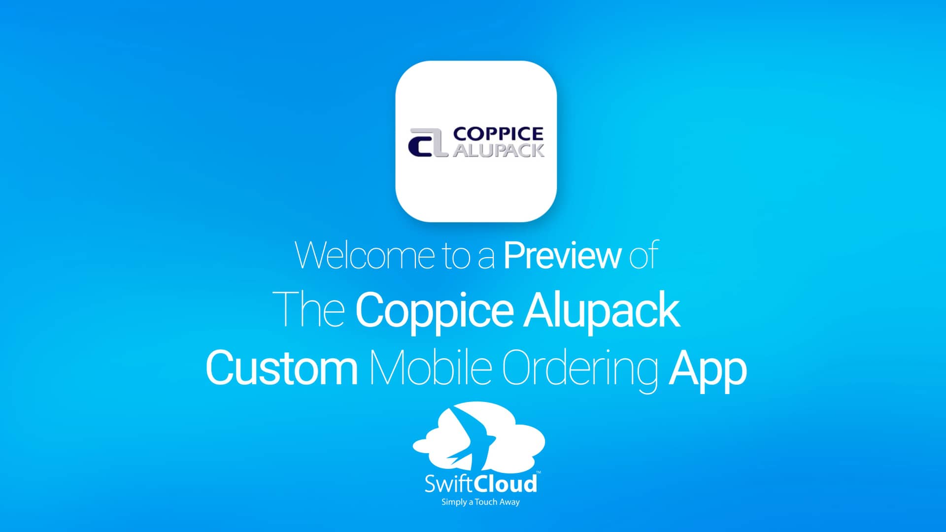 Coppice Alupack - Mobile App Preview - COP225W on Vimeo