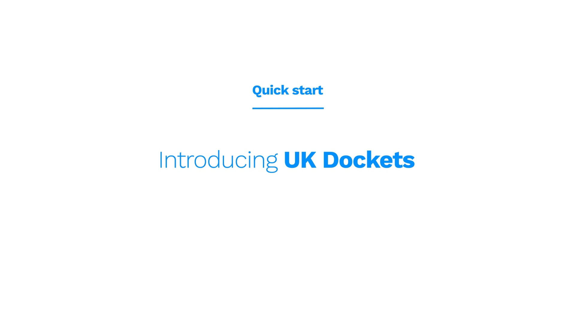 UK Dockets - vLex on Vimeo