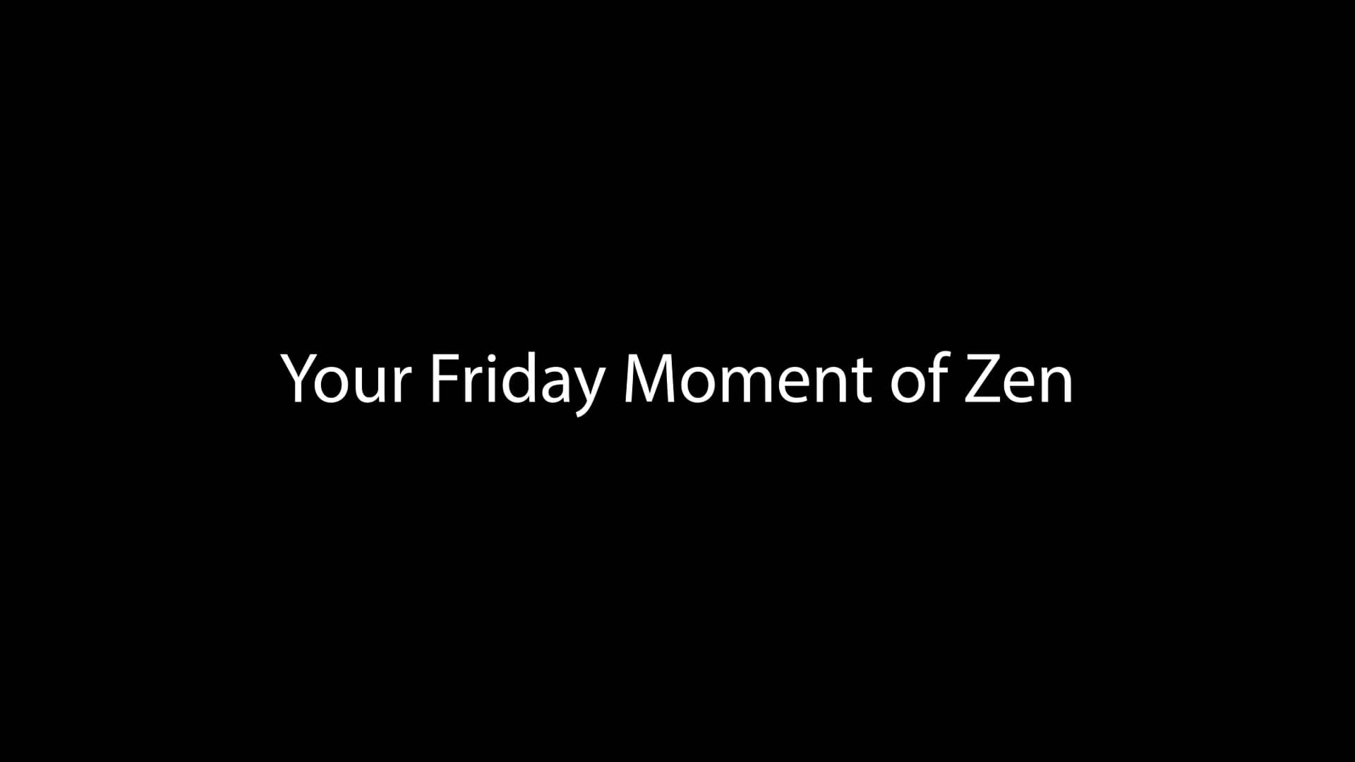 Friday Zen Moment on Vimeo