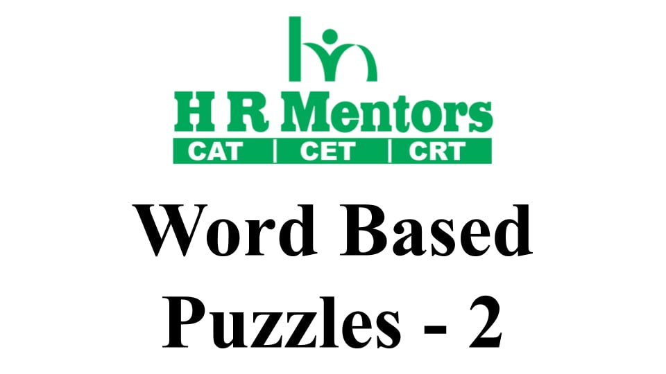 Word Based Puzzles - 2 on Vimeo