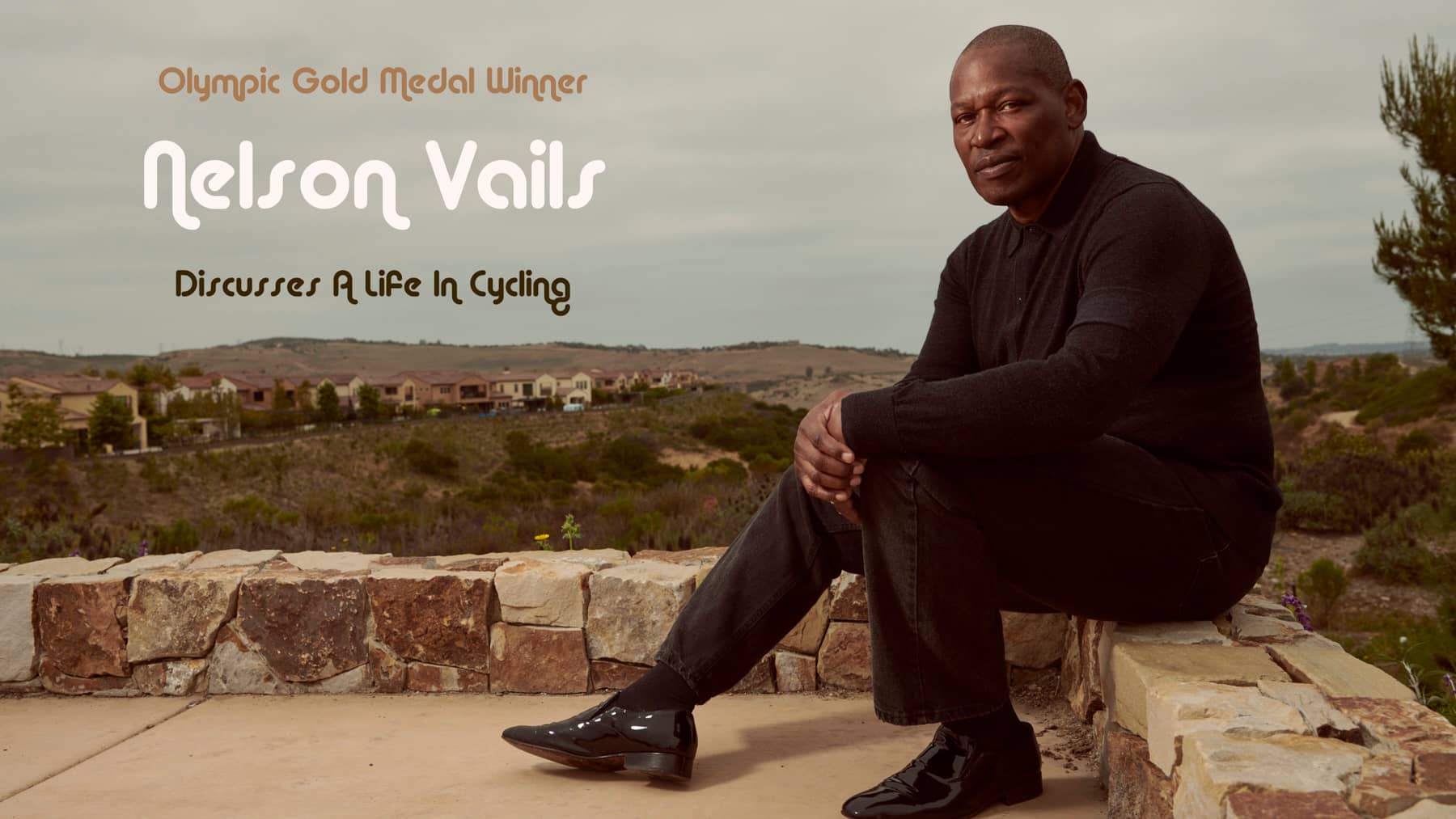 Portrait of Olympic Gold Medalist in Cycling Nelson Vails for Bicycling ...