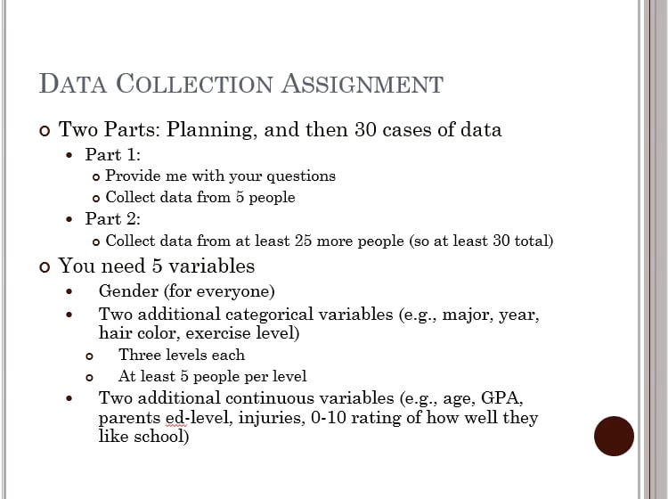 Data Collection Assignment on Vimeo