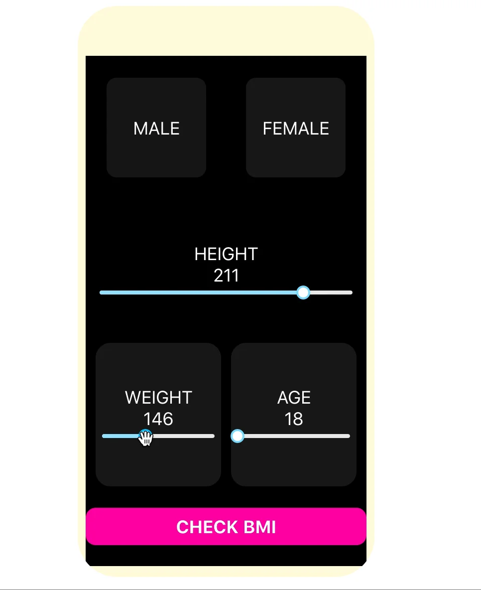 BMI Calculator - Thunkable