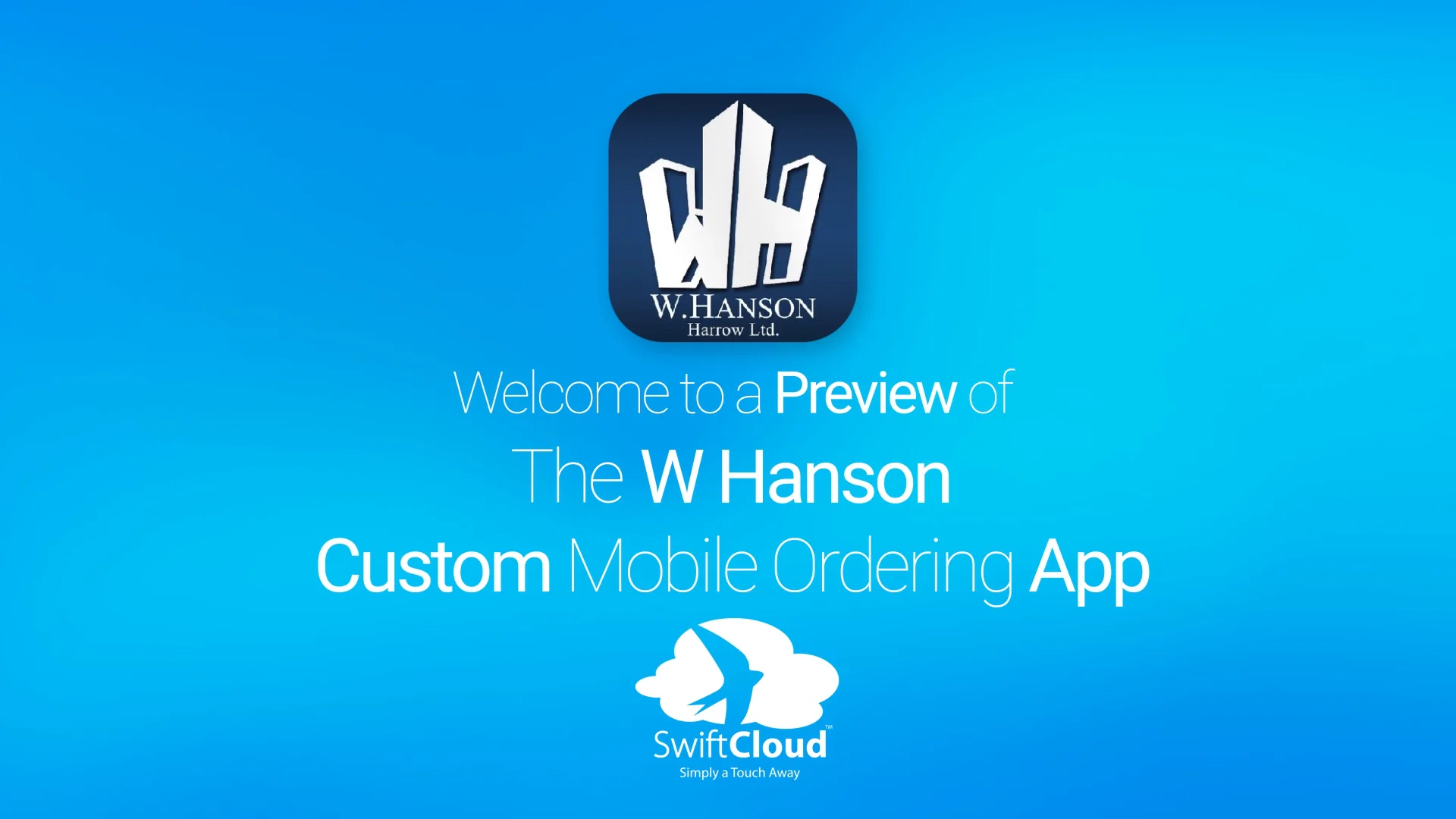 W Hanson - Mobile App Preview - WHA794W on Vimeo