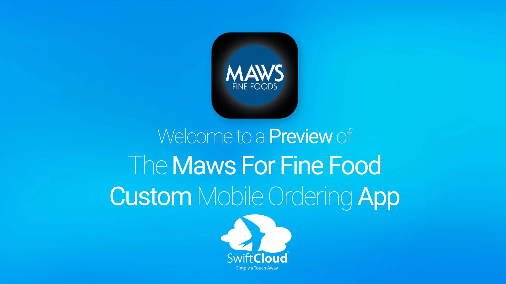Maws For Fine Food - Mobile App Preview - MAW230W on Vimeo