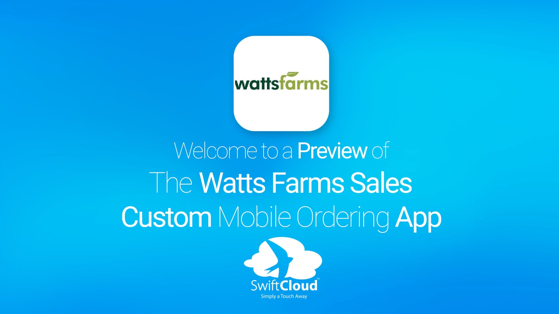 Watts Farms Sales - Mobile App Preview - WAT663W on Vimeo