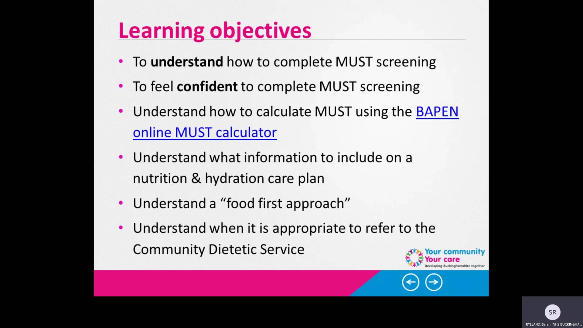 Care Home MUST training on Vimeo