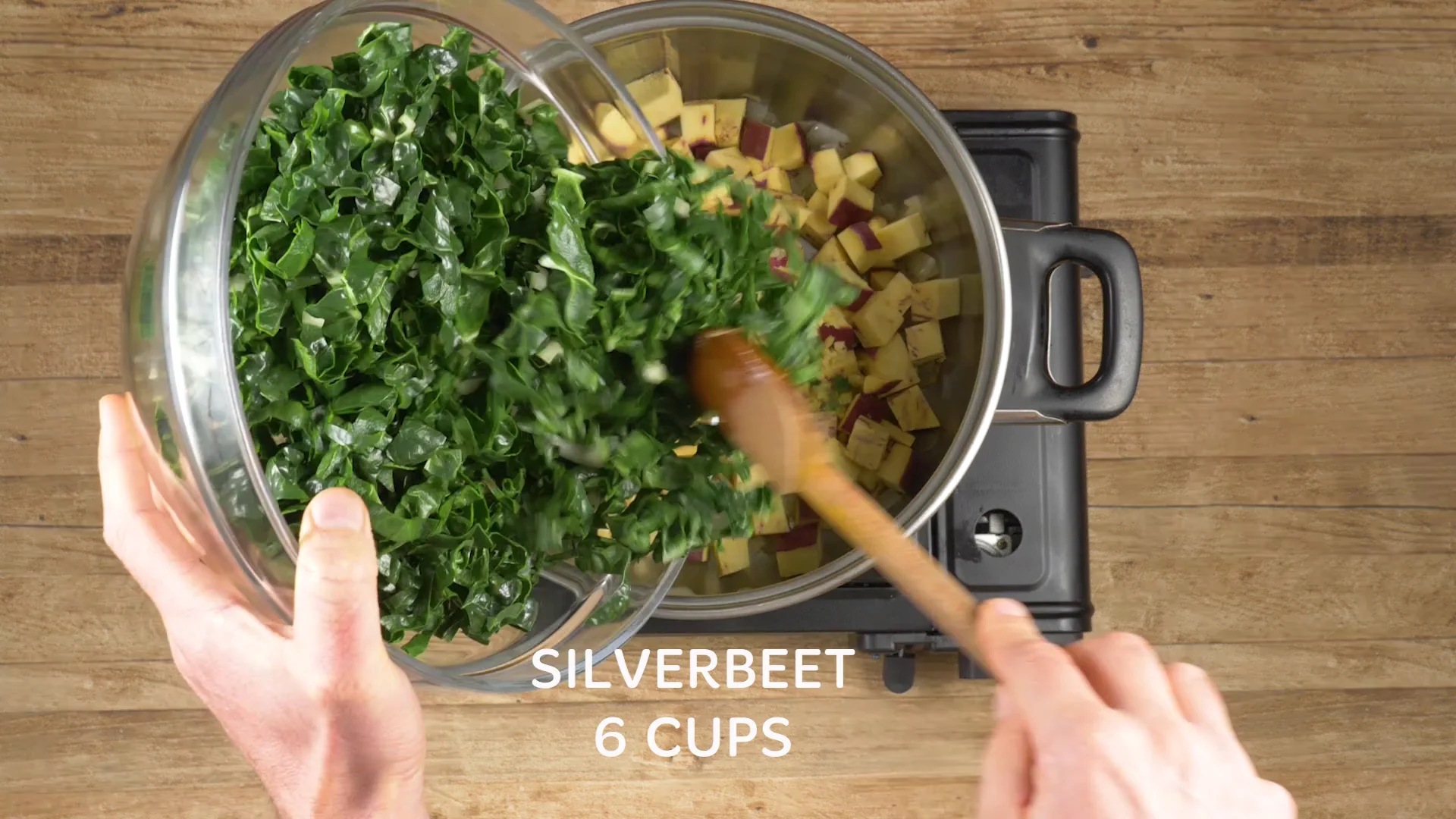 silverbeet and kumara curry merge font on Vimeo