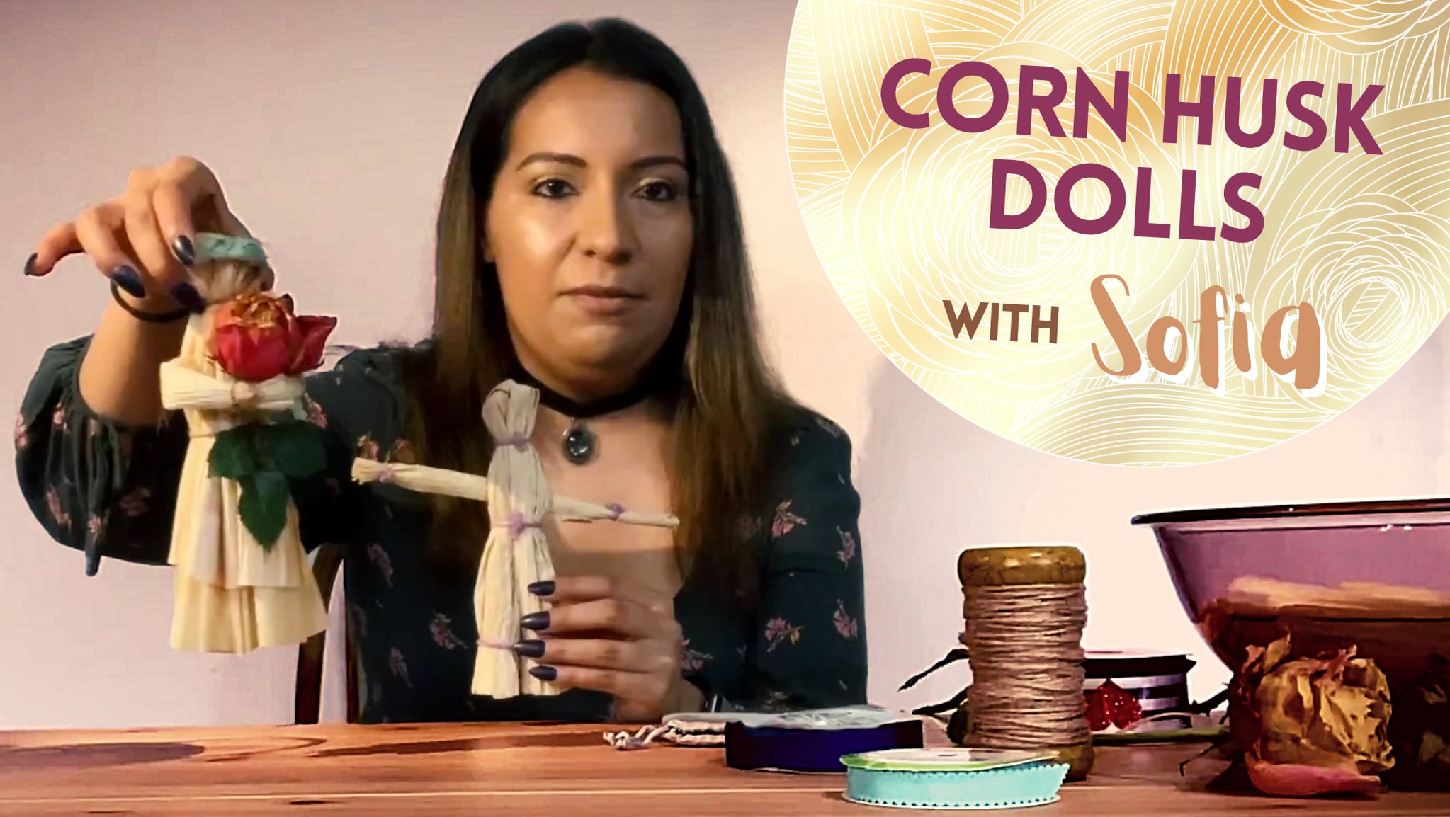 DIY with Sofia (from home!) | Corn Husk Dolls on Vimeo