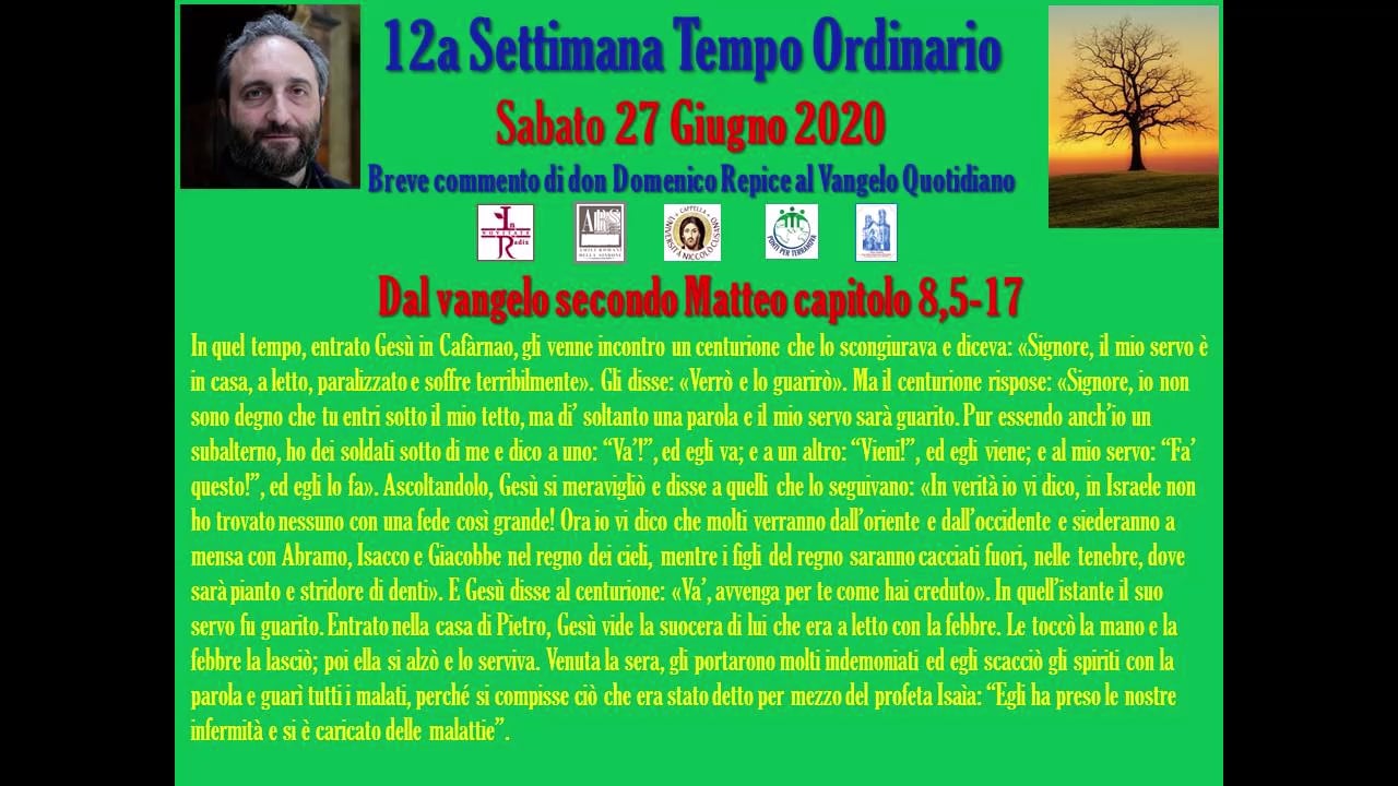 Vangelo Quotidiano del 27 giugno 2020 on Vimeo