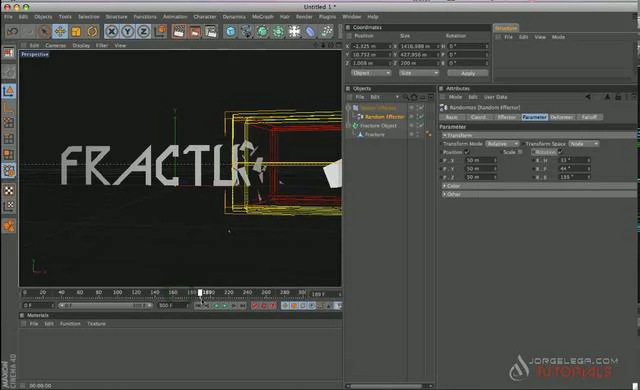 C4D tutorial Fracture Text on Vimeo