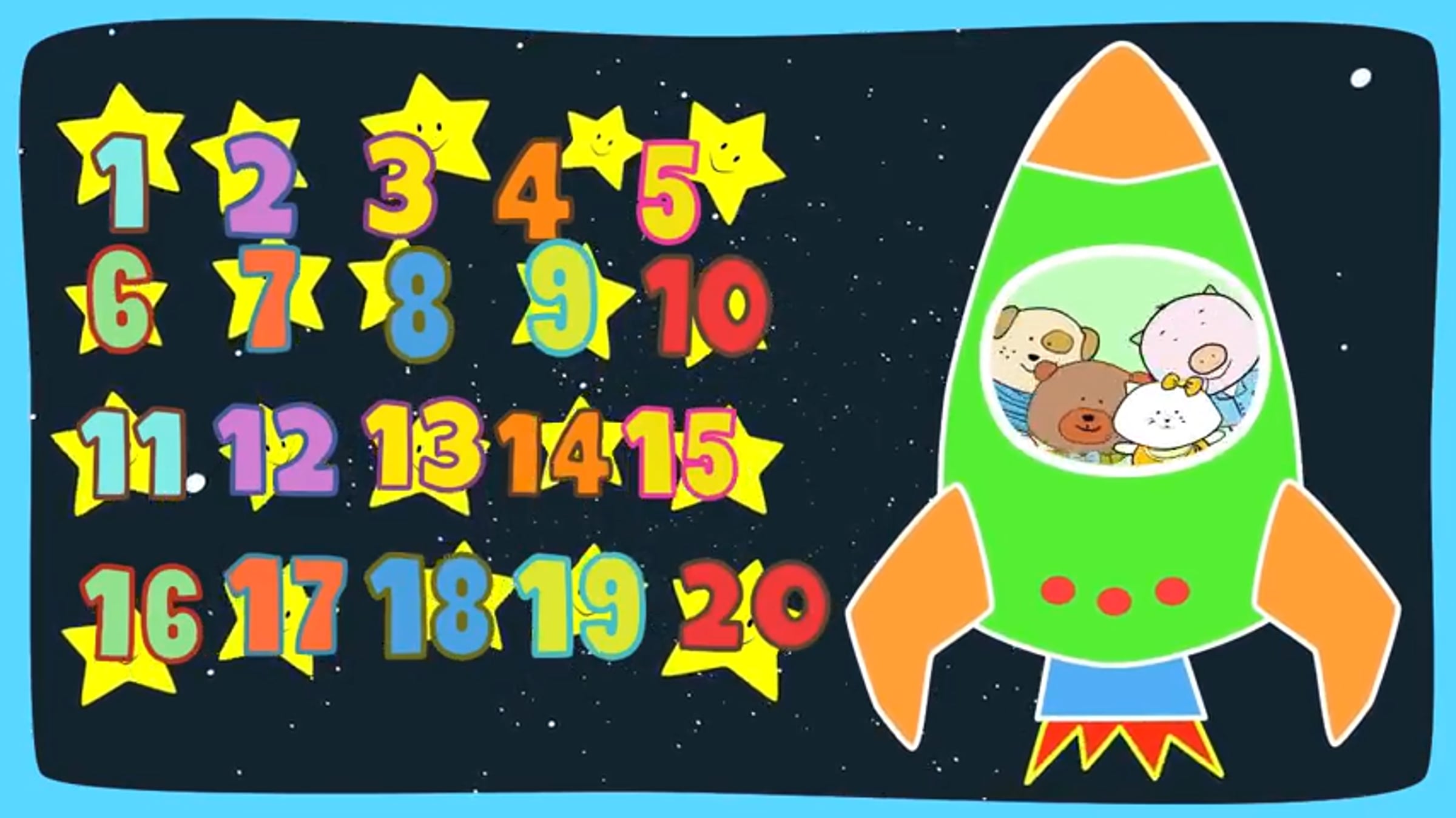 Number song 1-20 for children _ Counting numbers _ The Singing Walrus