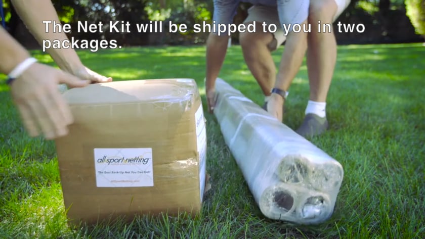 Do-It-Yourself Backyard Net Kit (12' x 25' ft.) - All Sport Netting