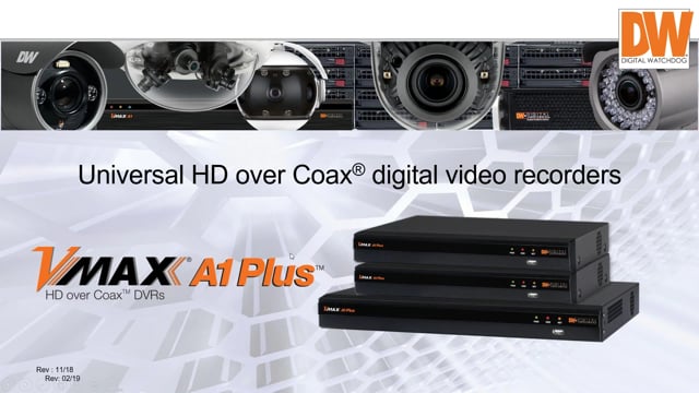 Universal HD over Coax® 8-Channel Digital Video Recorder