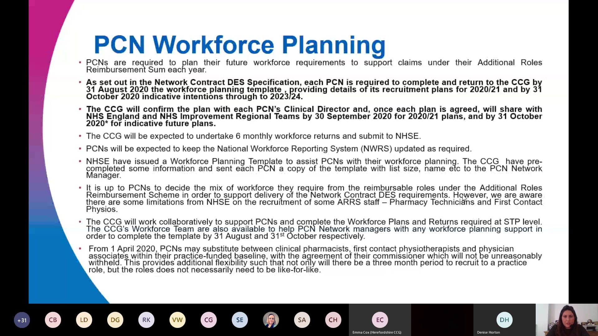 PCN session on Additional Roles Reimbursement Scheme on Vimeo