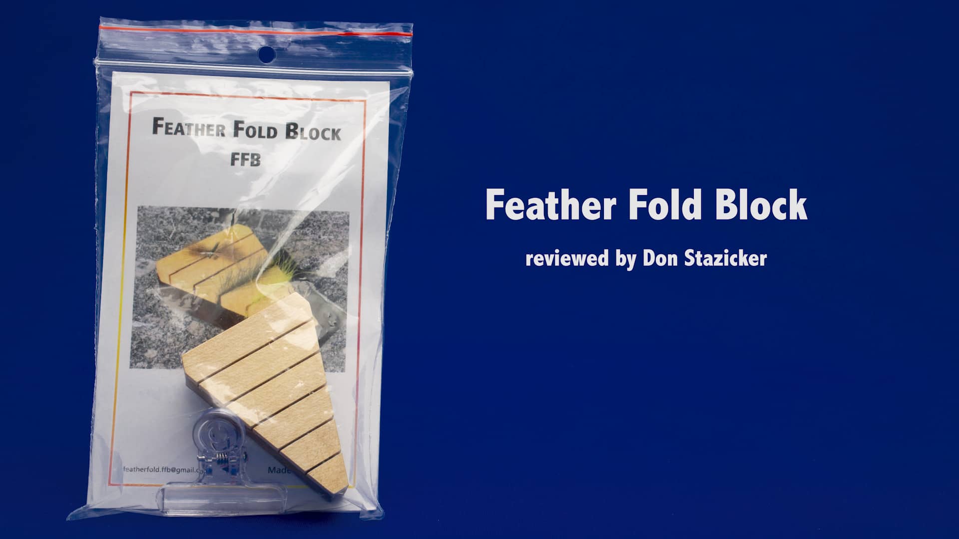 Featherfold review by Don Stazicker on Vimeo