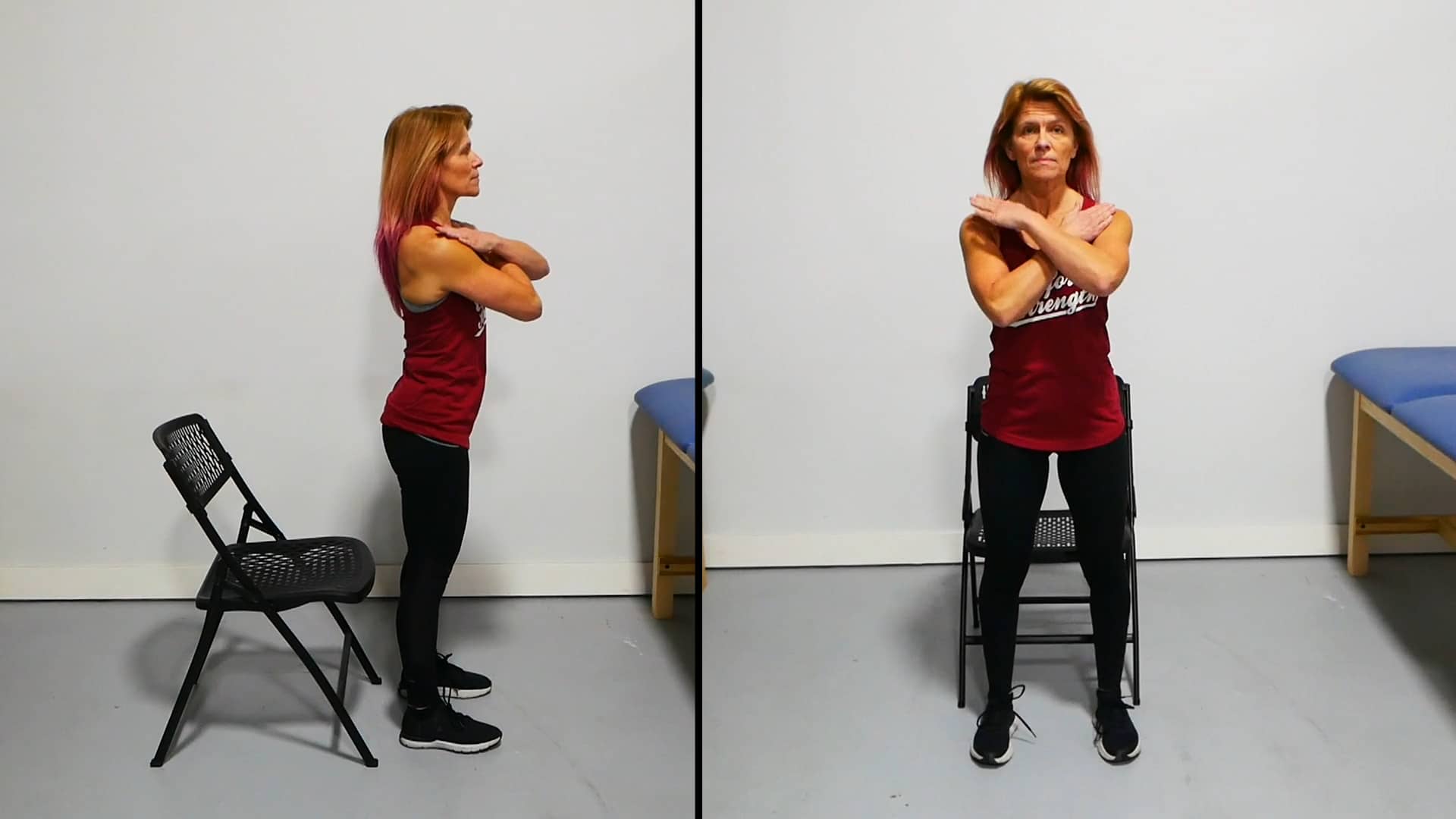 30 Second Sit To Stand With Arms Crossed Test on Vimeo