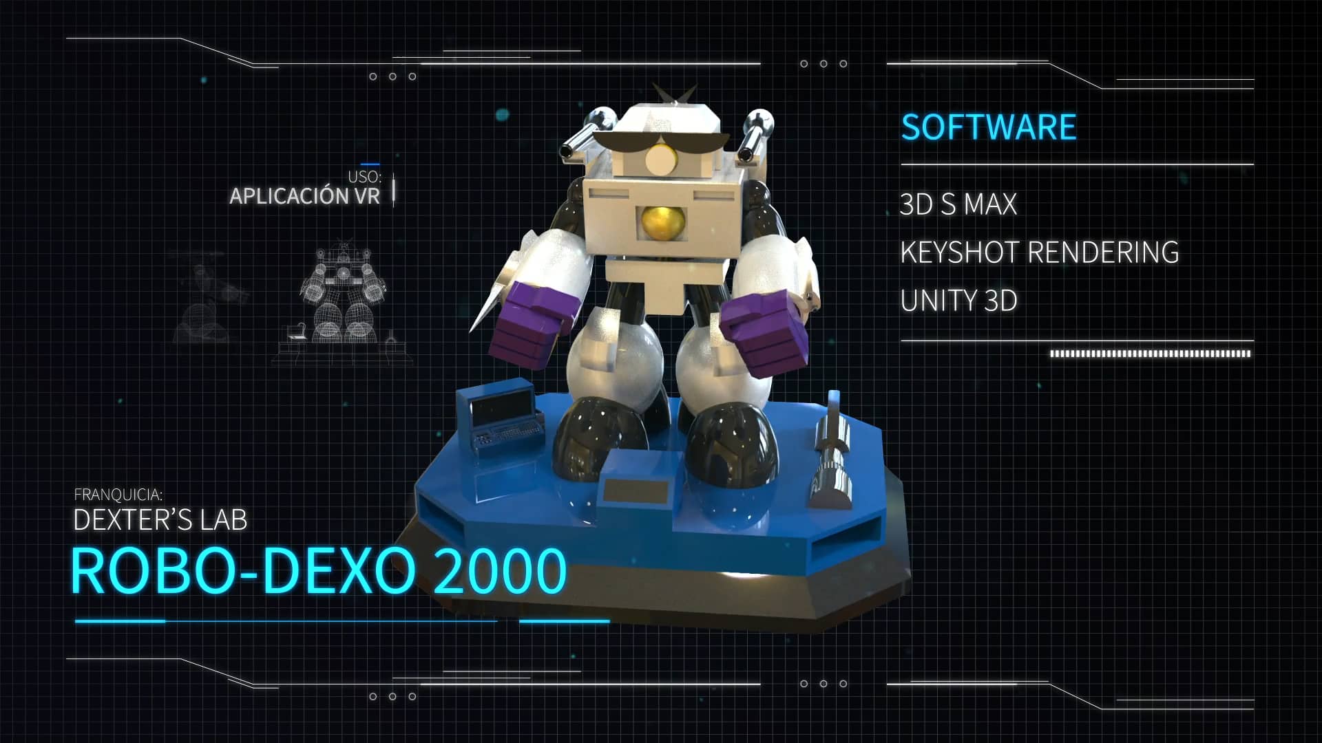 ROBO-DEXO 2000 | Modelo 3D 360º on Vimeo