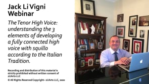 Watch Webinar with Jack Li Vigni #4 - the tenor high voice Online ...