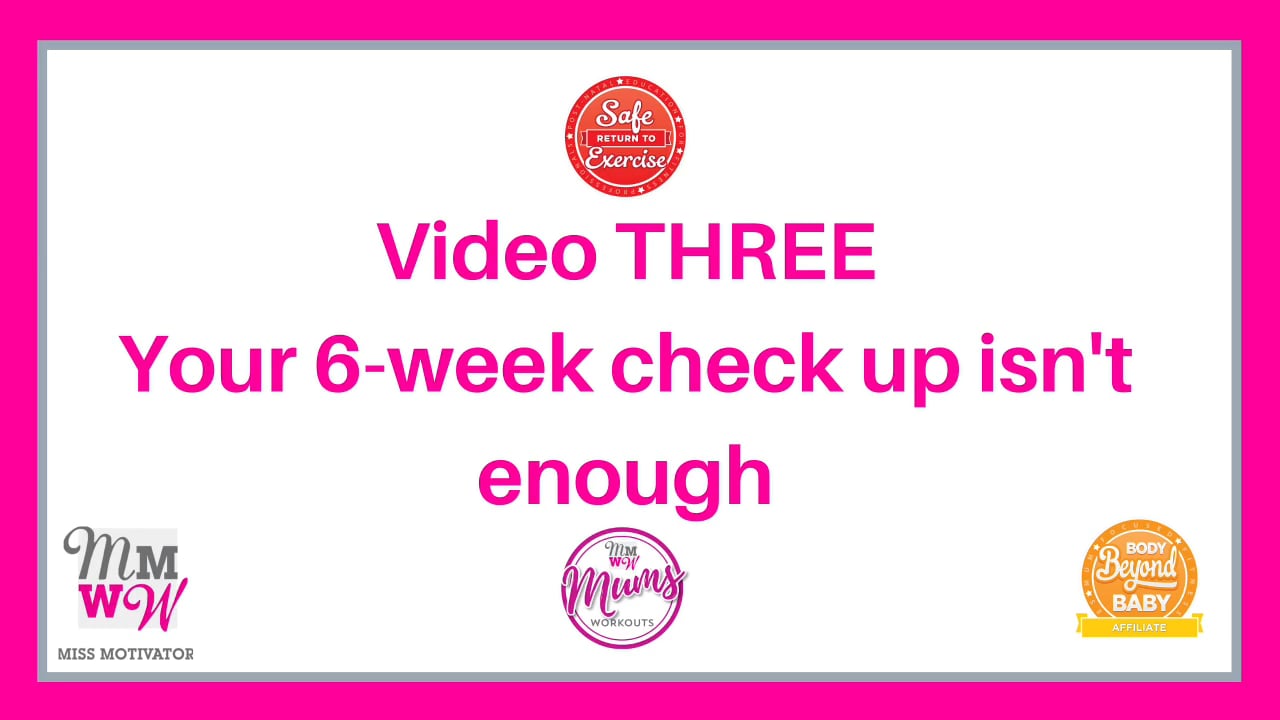 Your 6 week check up isn’t enough on Vimeo