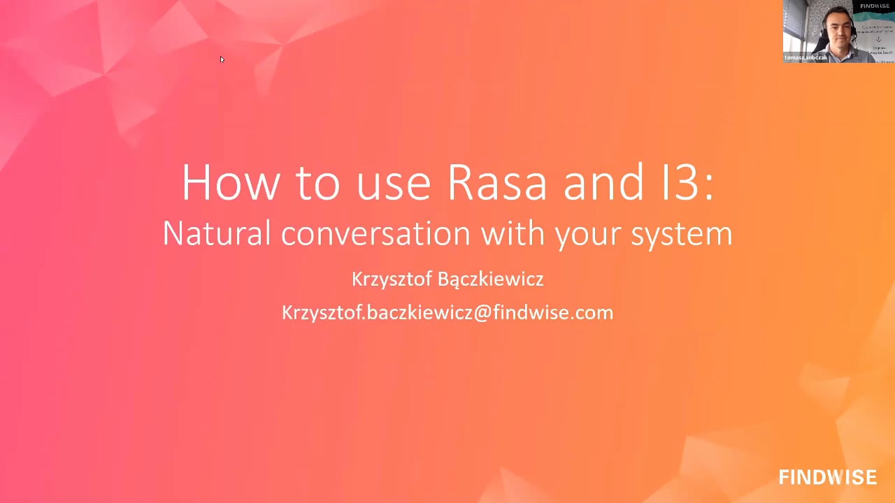 Natural conversation Rasa & Findwise i3 on Vimeo