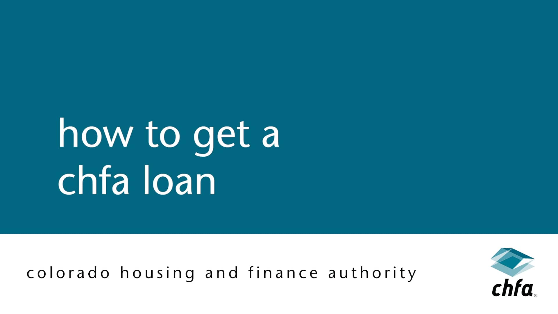 How to Get a CHFA Loan on Vimeo