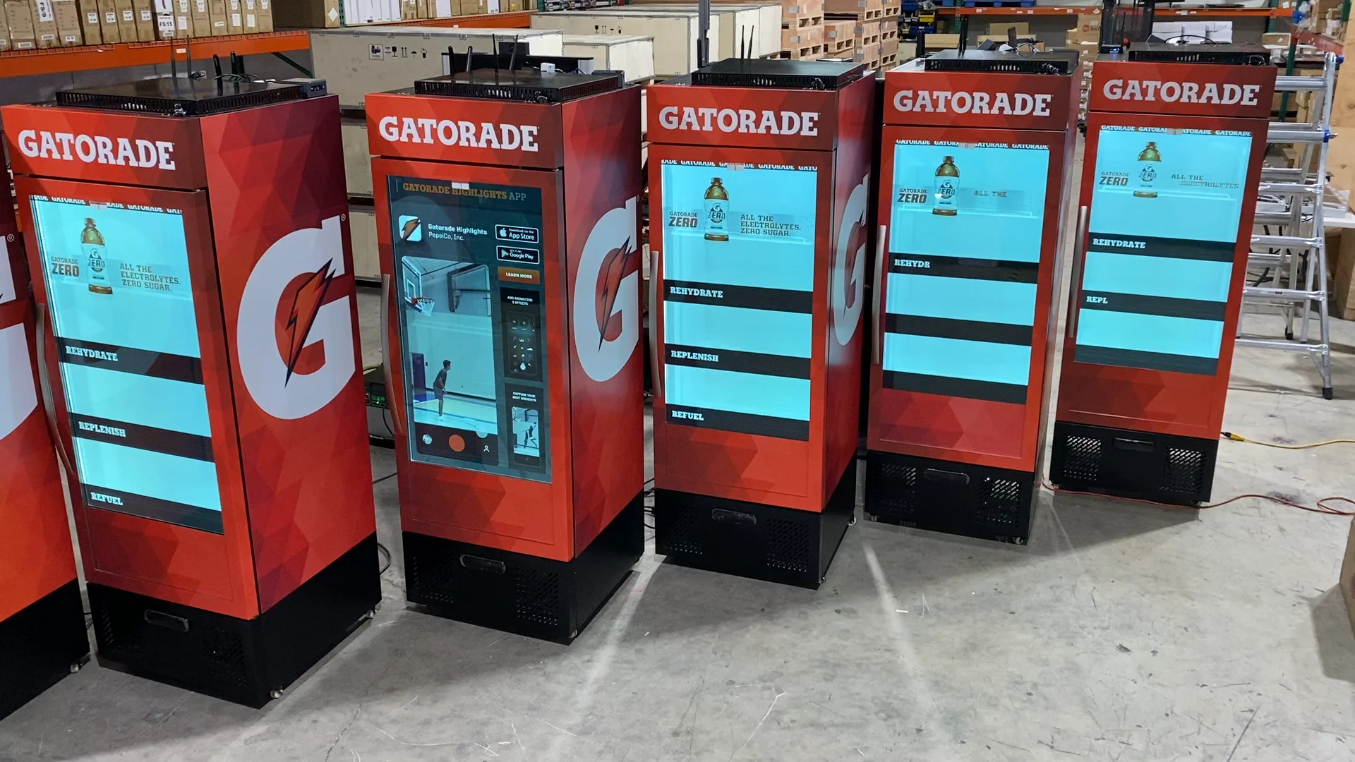 Pepsi Co / Gatorade Transparent Touch Screen Refrigerators
