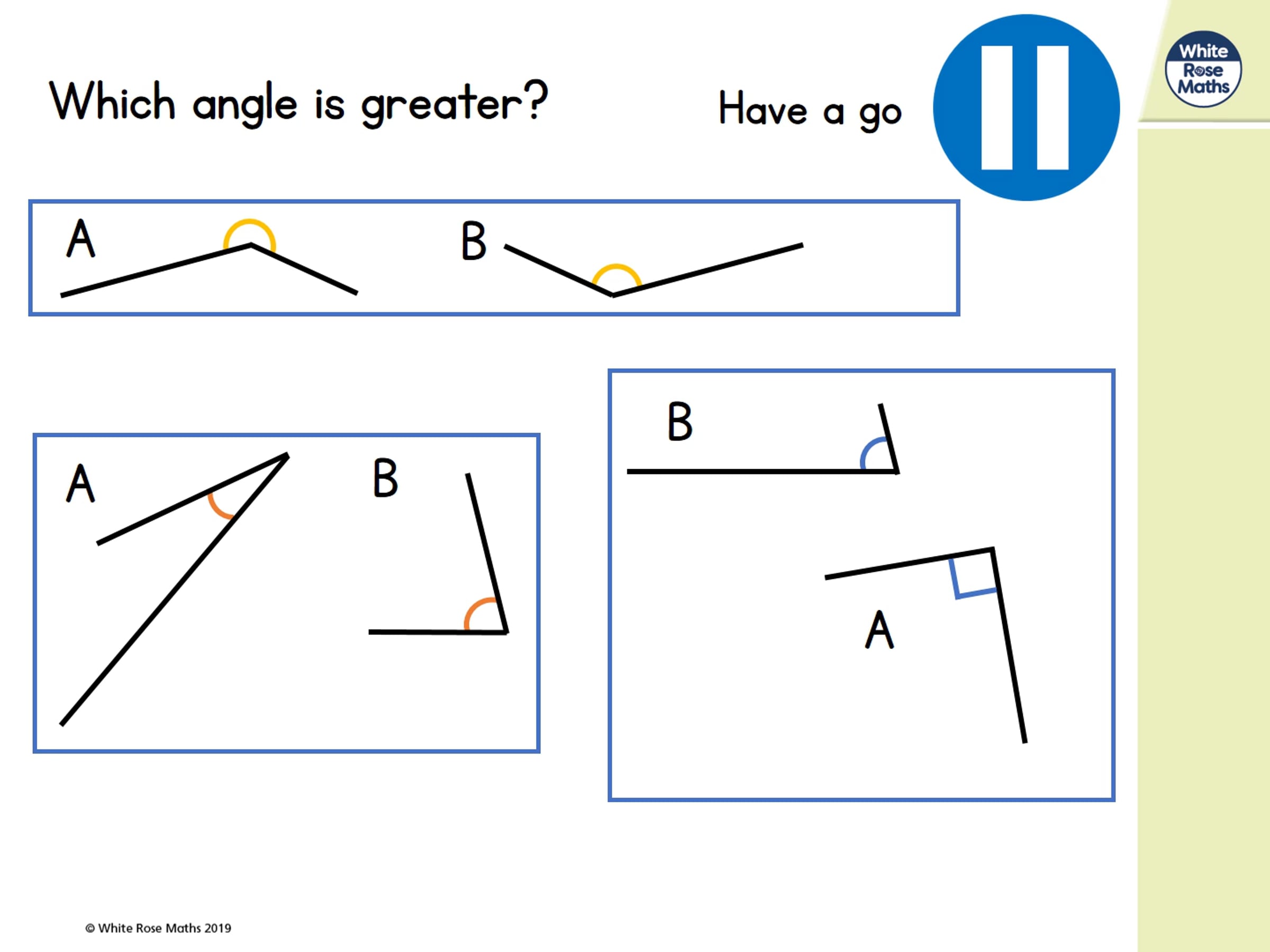 Year 4 - Week 11 - Lesson 2 - Compare and order angles