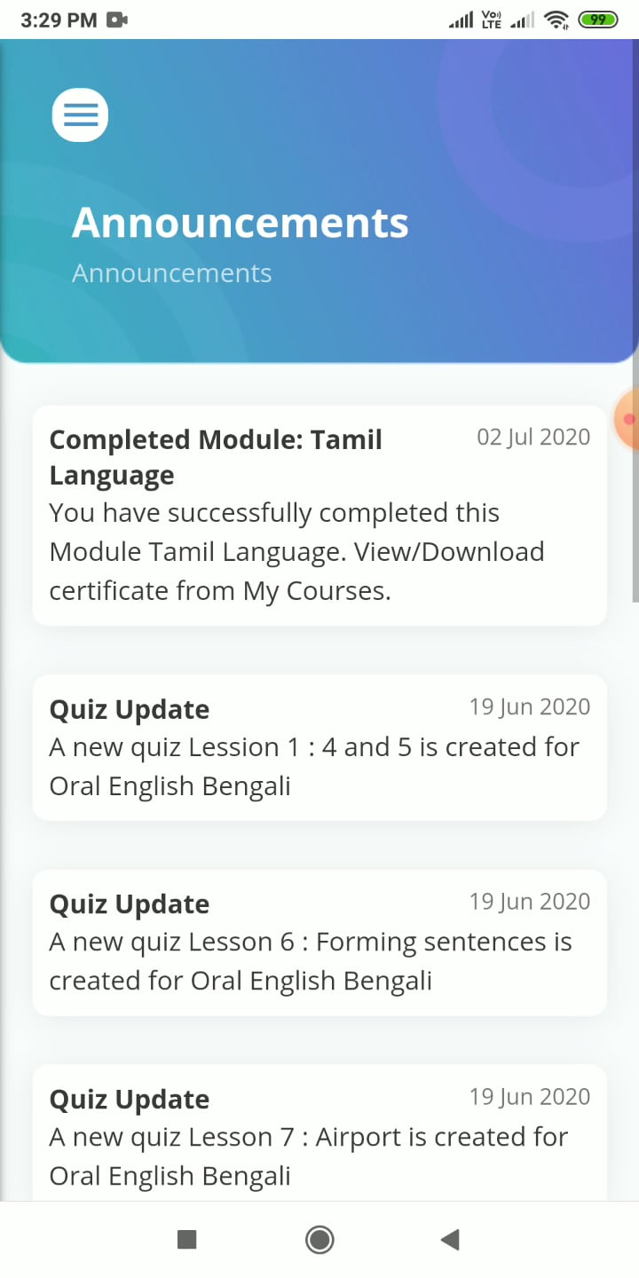 Complete Quiz Notification on Vimeo
