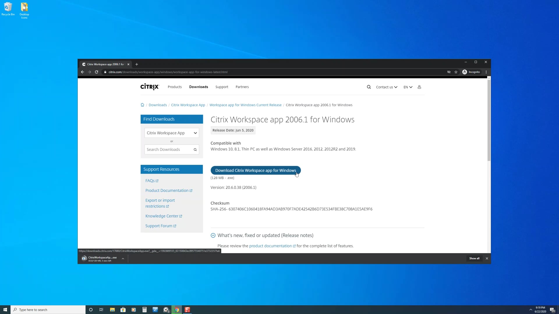 Installing Citrix on Windows 10 on Vimeo