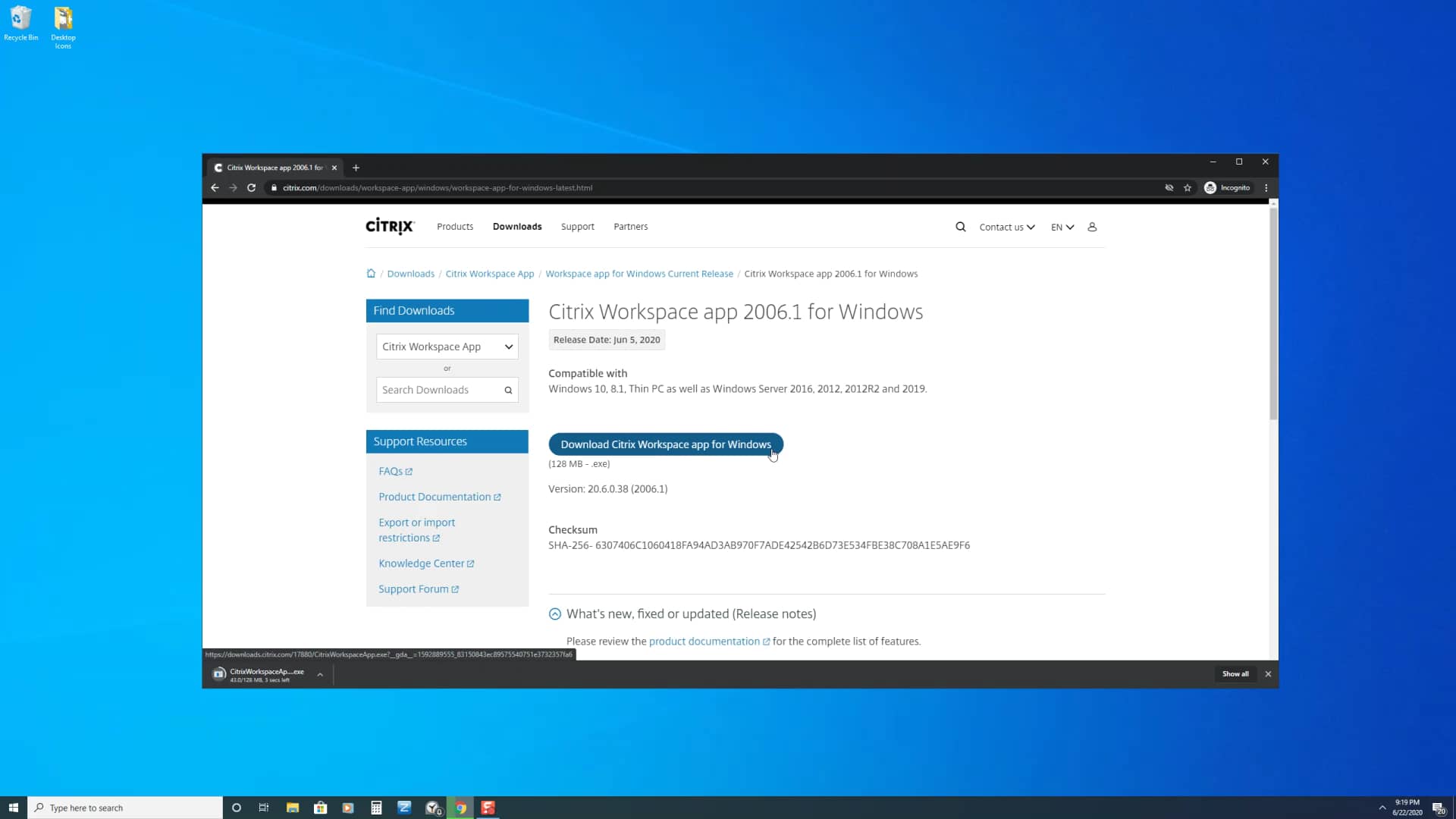 Installing Citrix on Windows 10 on Vimeo