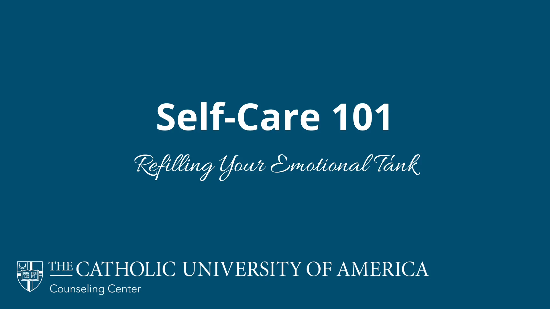 Cardinal Coping | Self-Care 101: Refilling Your Emotional Tank