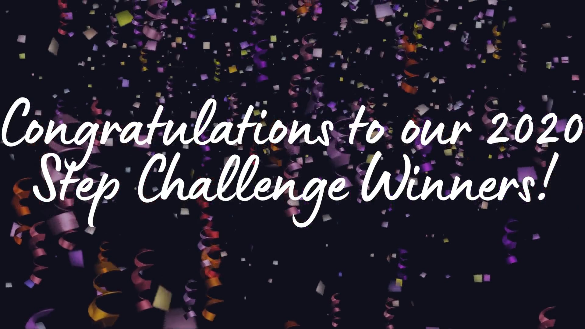 2020 Step Challenge Winners on Vimeo
