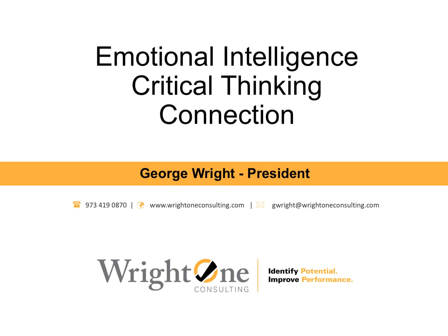 Emotional Intelligence – Critical Thinking Connection on Vimeo