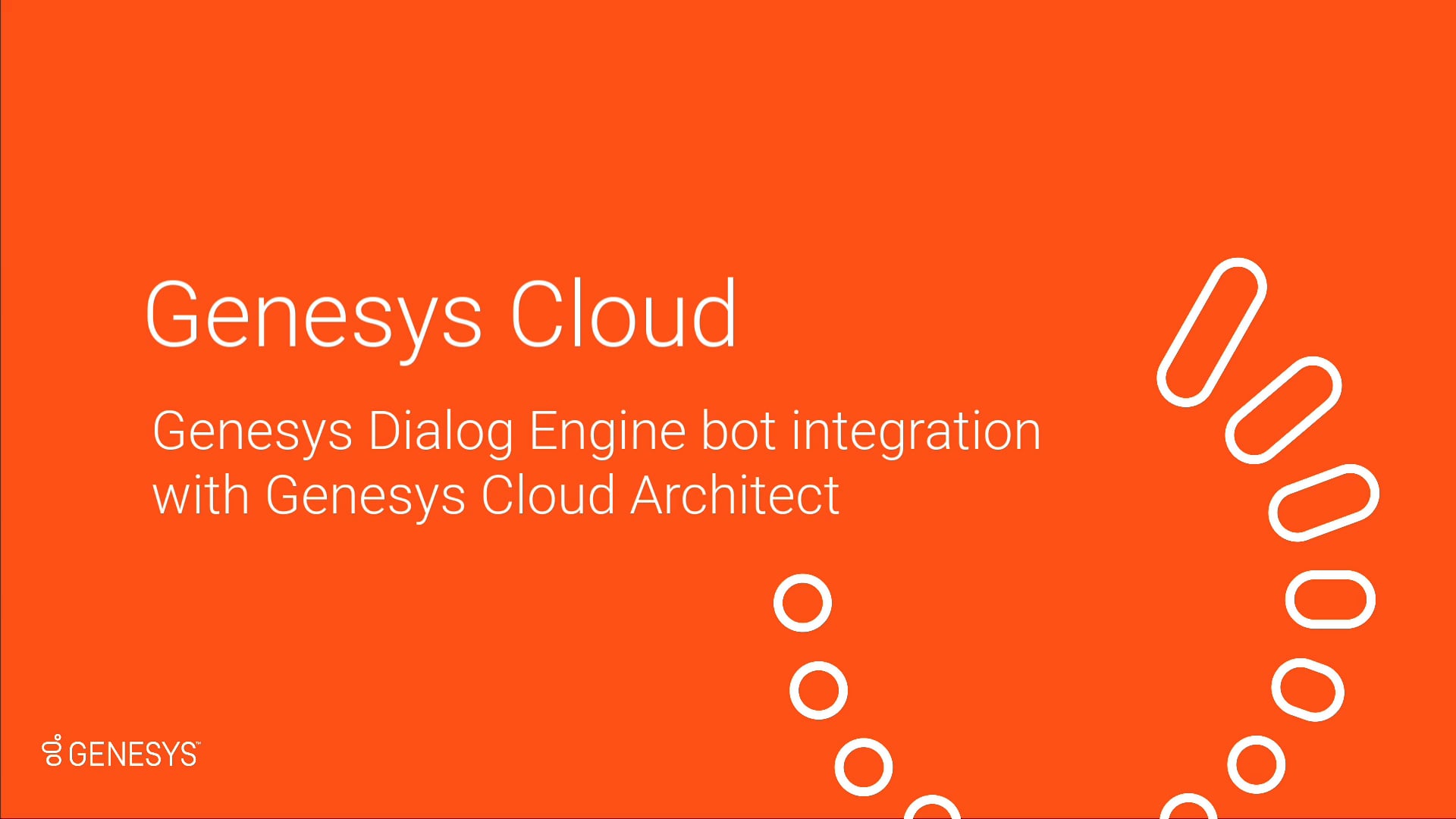 Genesys Cloud: Genesys Dialog Engine bot integration with Genesys Cloud ...