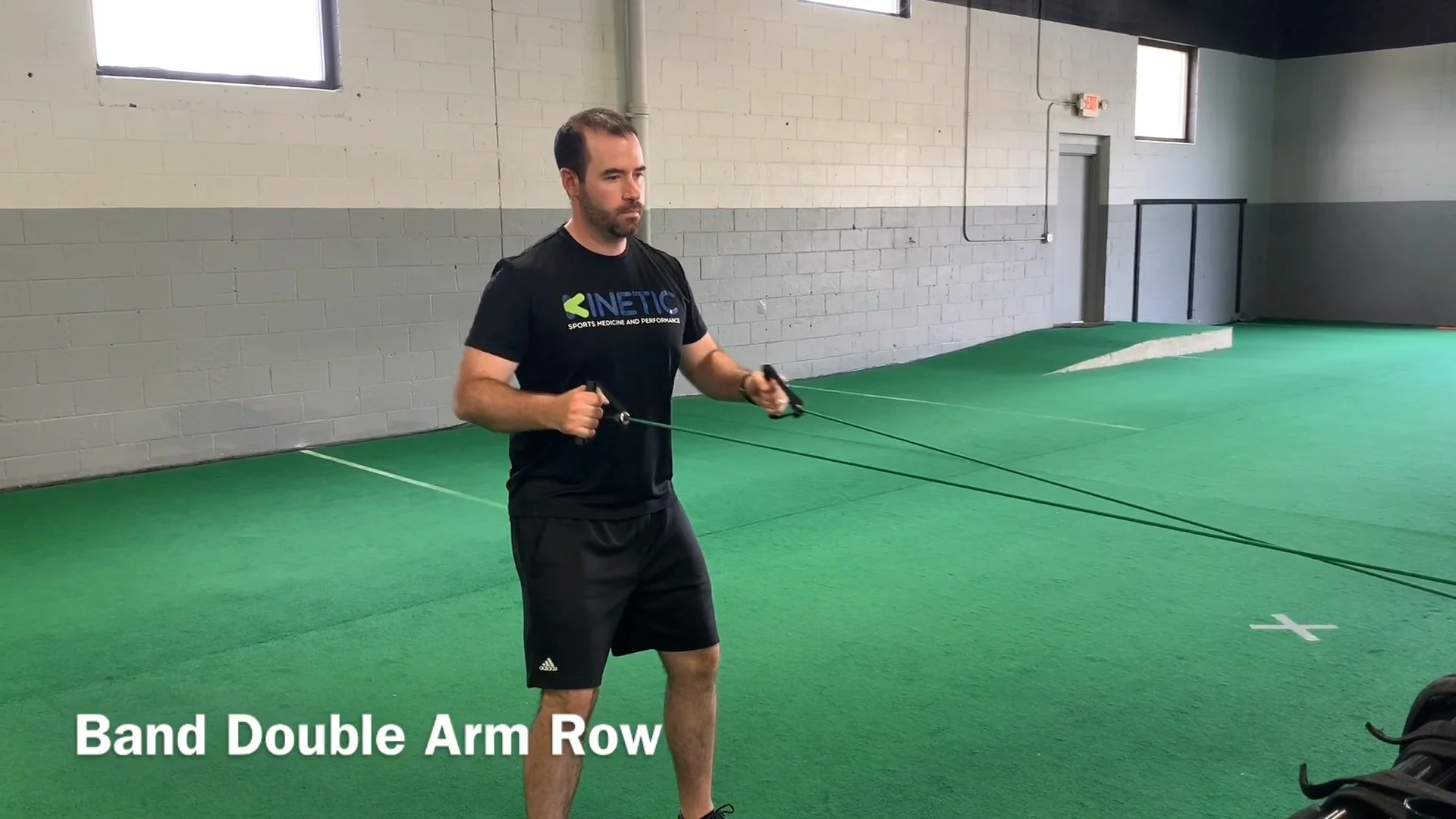 Band Double Arm Row on Vimeo