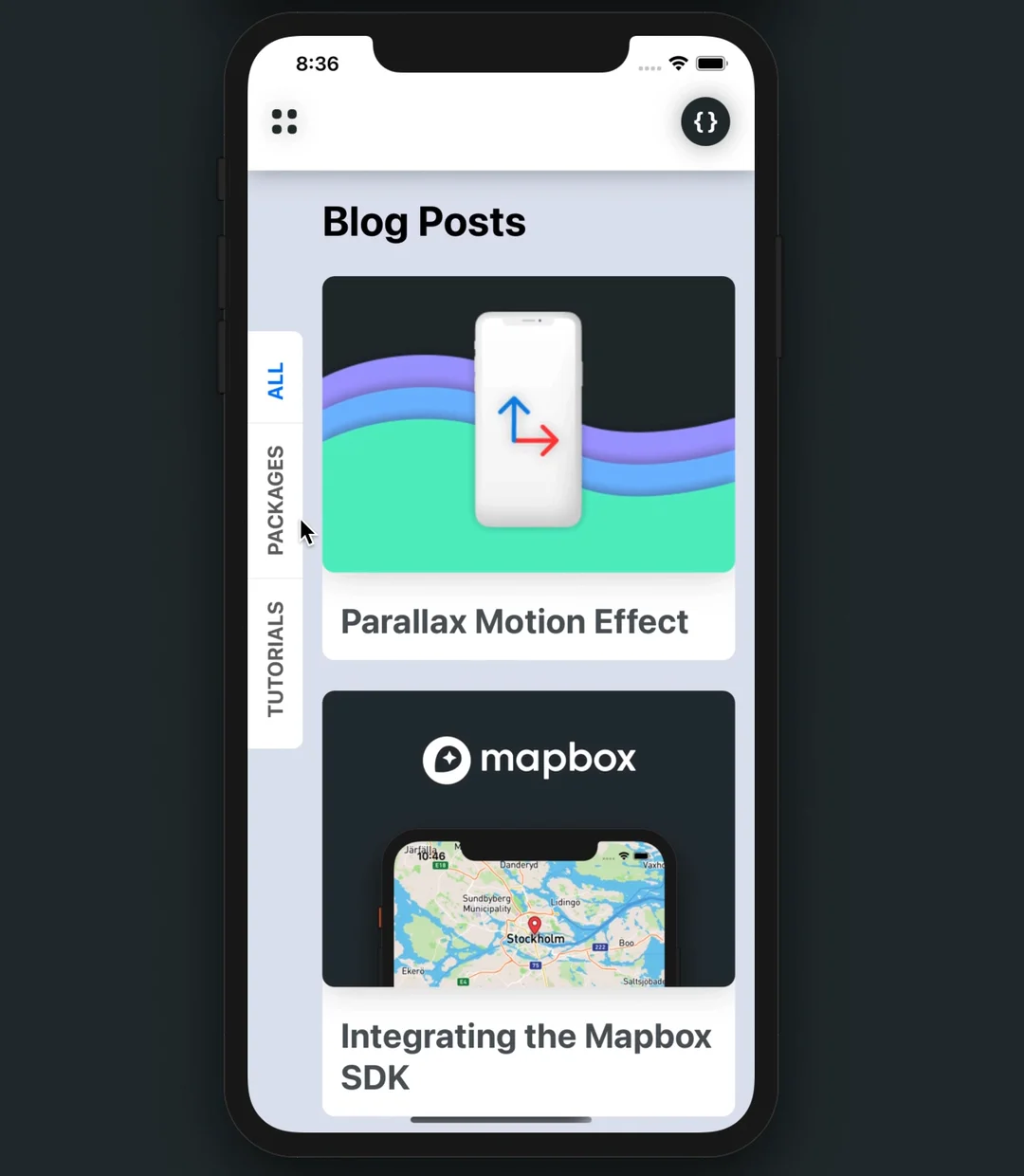 SwiftUI Side Menu Demo on Vimeo