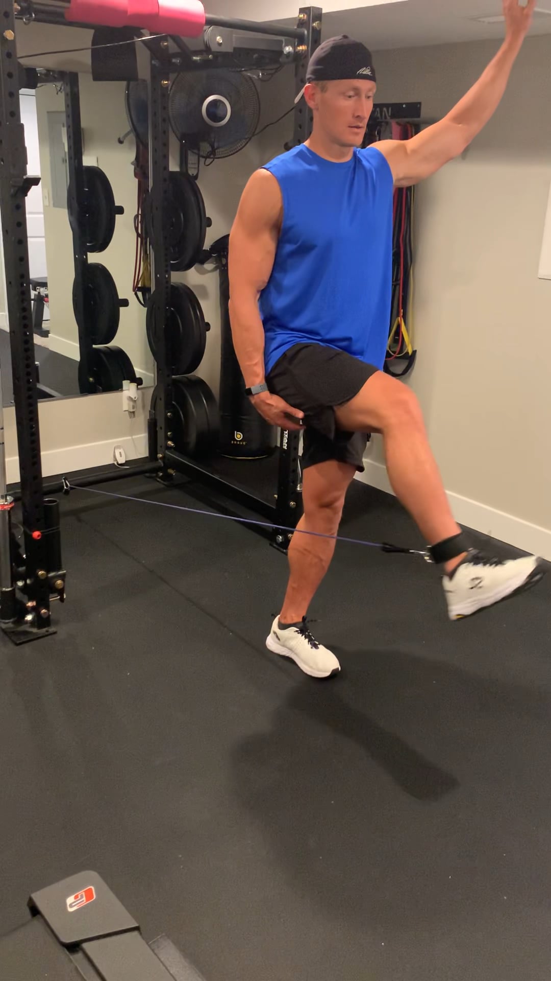 Standing banded leg extension on Vimeo