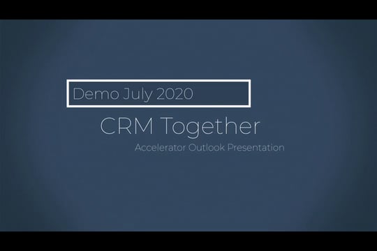 CRM Together Portfolio - Accelerator for Sage CRM Demo July 2020 on Vimeo