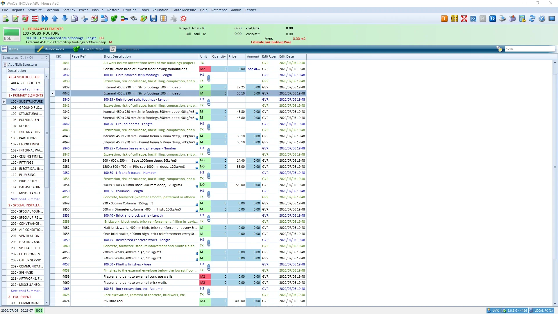 Linking DimX and WinQS