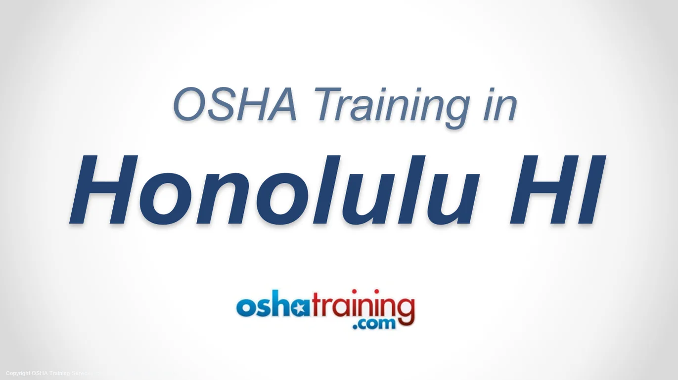 OSHA Training in Honolulu HI on Vimeo