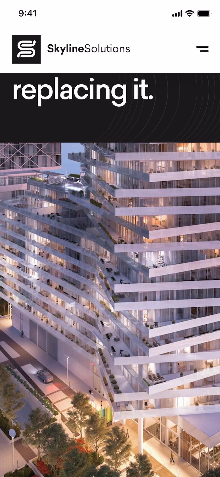 Skyline Solutions - responsive website mobile preview on Vimeo