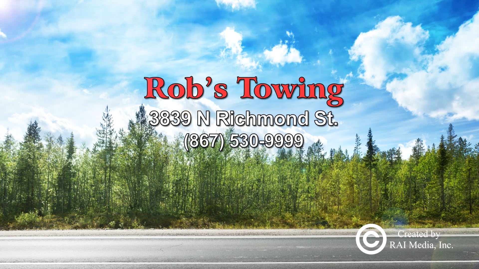 Rob's Towing on Vimeo