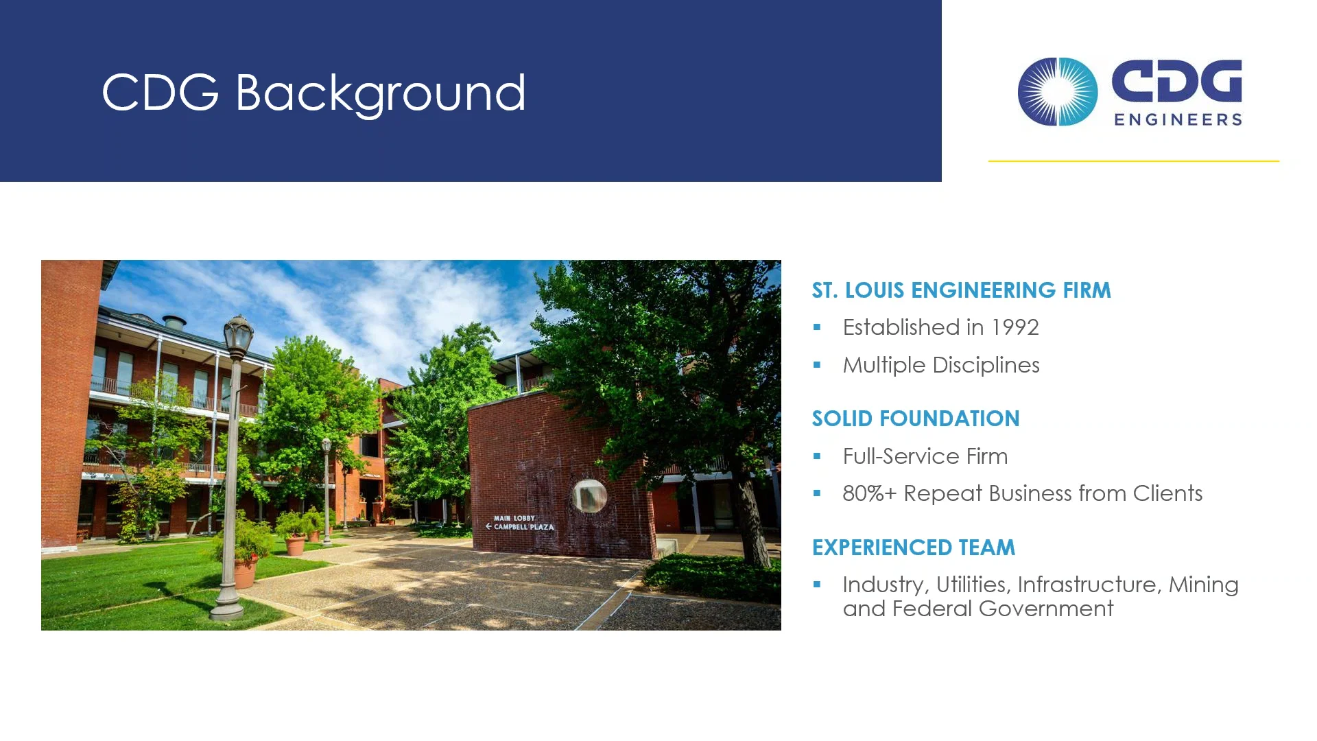 CDG Engineers - Mitigating Capital Project Risk Webinar on Vimeo