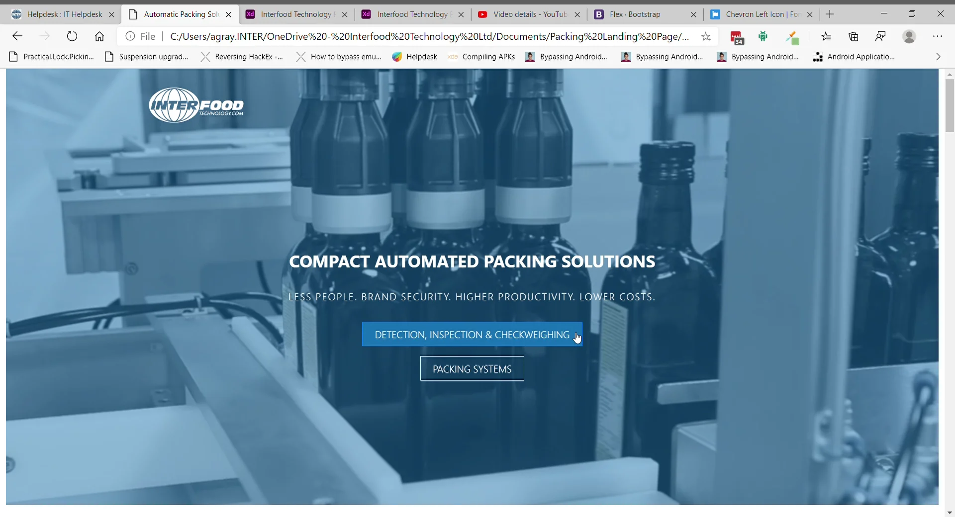 Packing Landing Page - Desktop on Vimeo