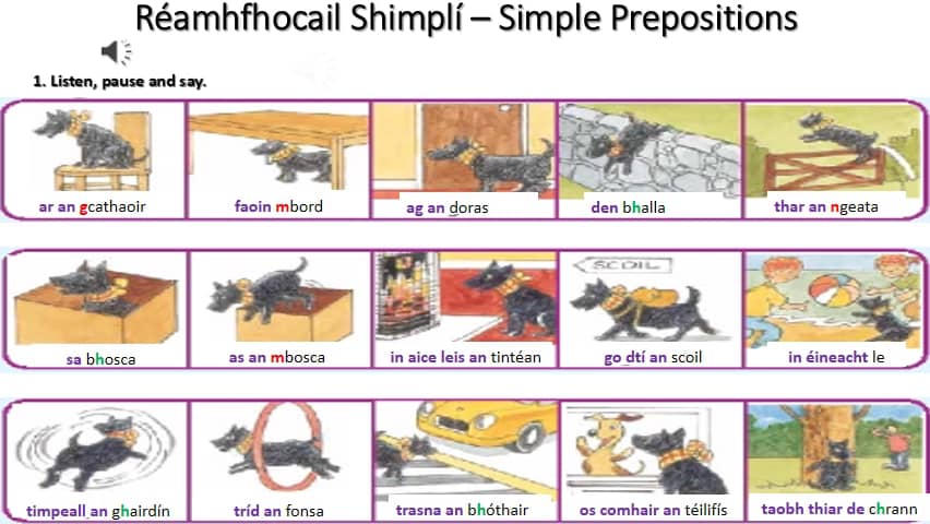How to use Réamhfhocail Shimplí on Vimeo