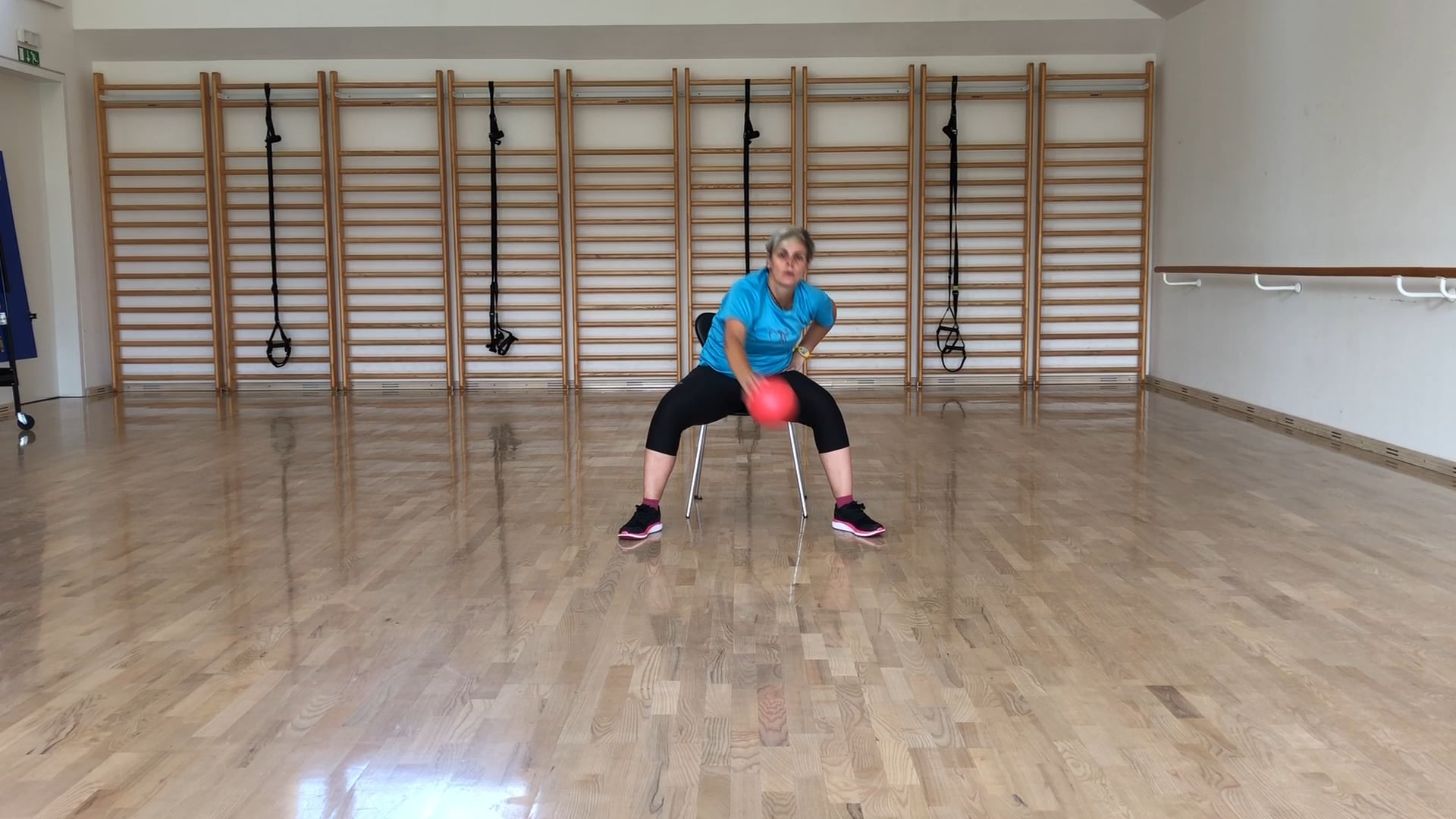 EXERCISE WITH SMALL BALL ON A CHAIR on Vimeo