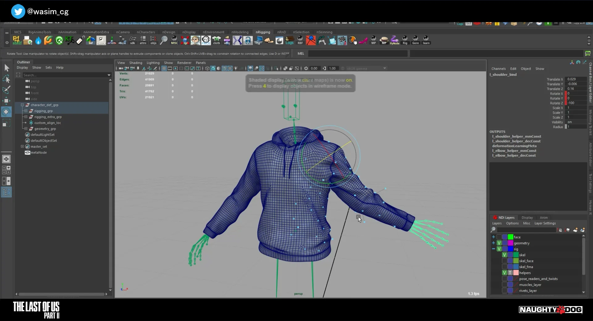 Deformation Learning Tools cloth demo