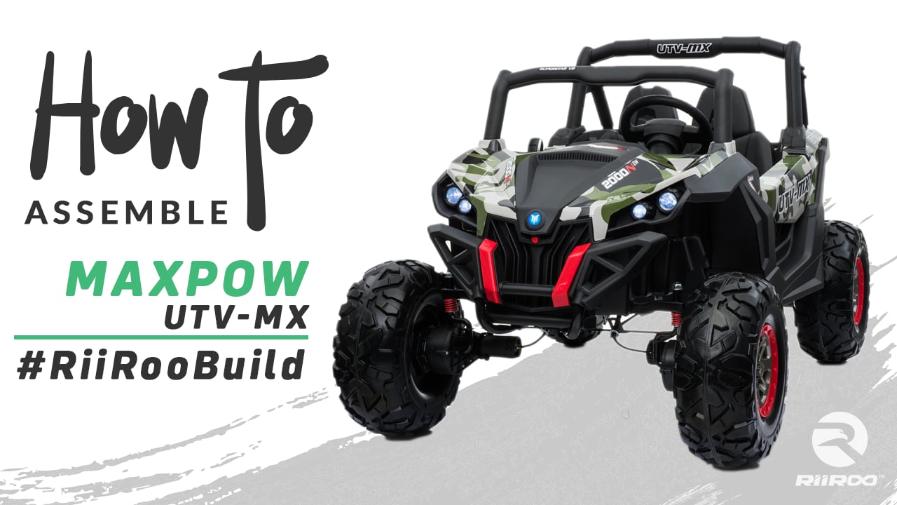 RiiRoo MaxPow UTV-MX Ride on Buggy 24v Kids Electric Ride On Car ...