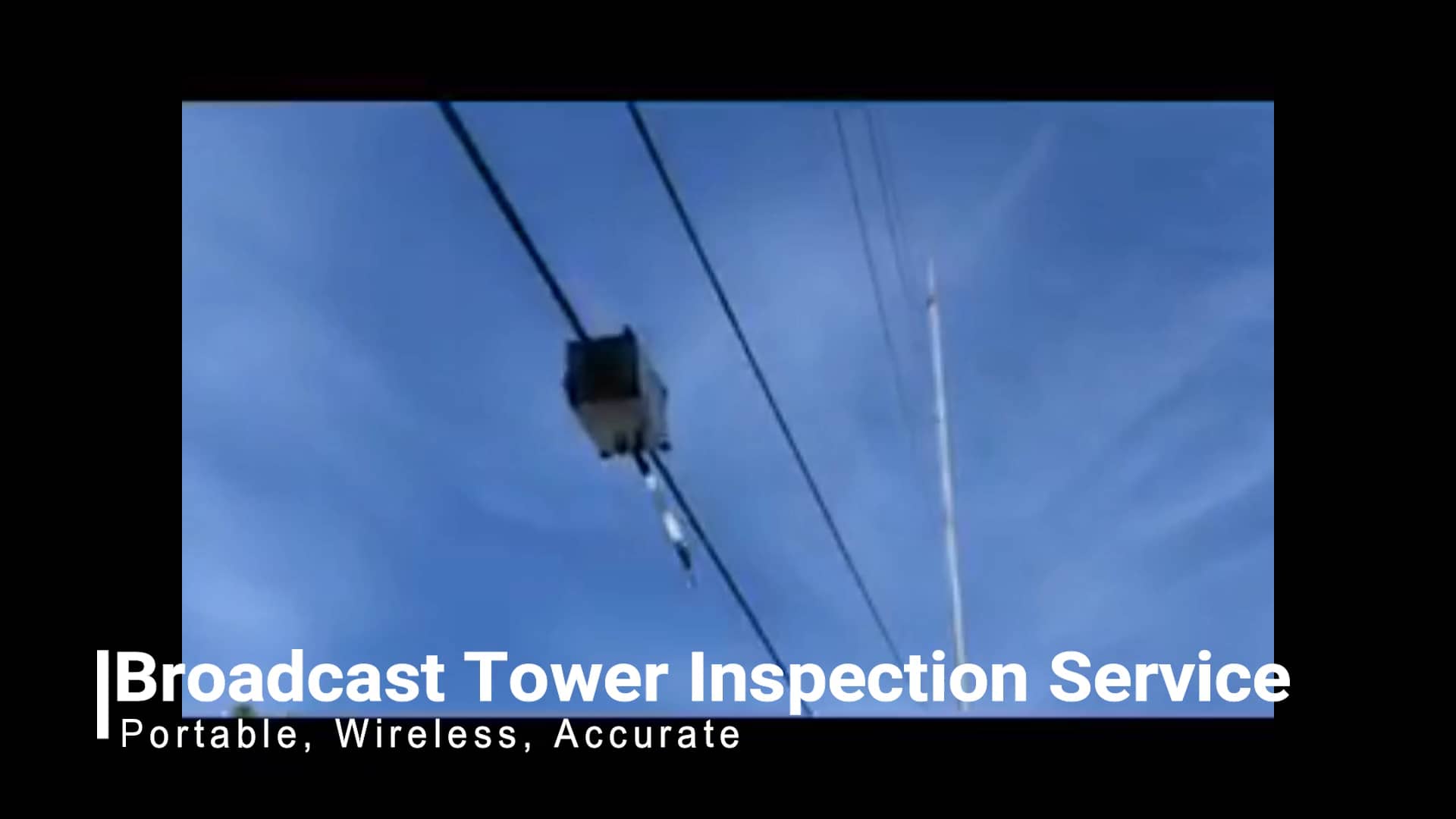 Broadcast tower guy wire inspection service on Vimeo